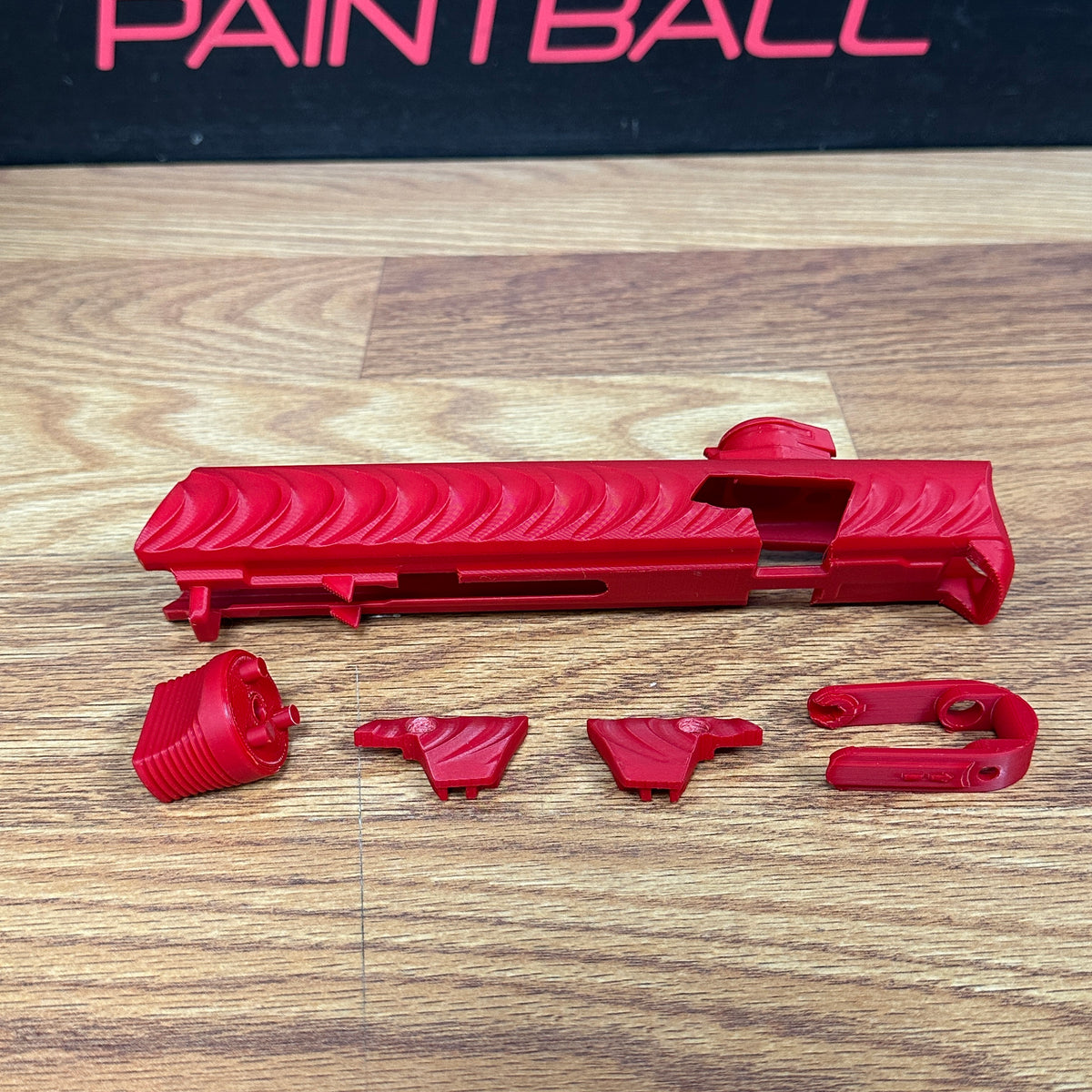 STORE DEMO - Red Predator 3D Printed Body Kit for Etha 2/Emek 100 .68 ...