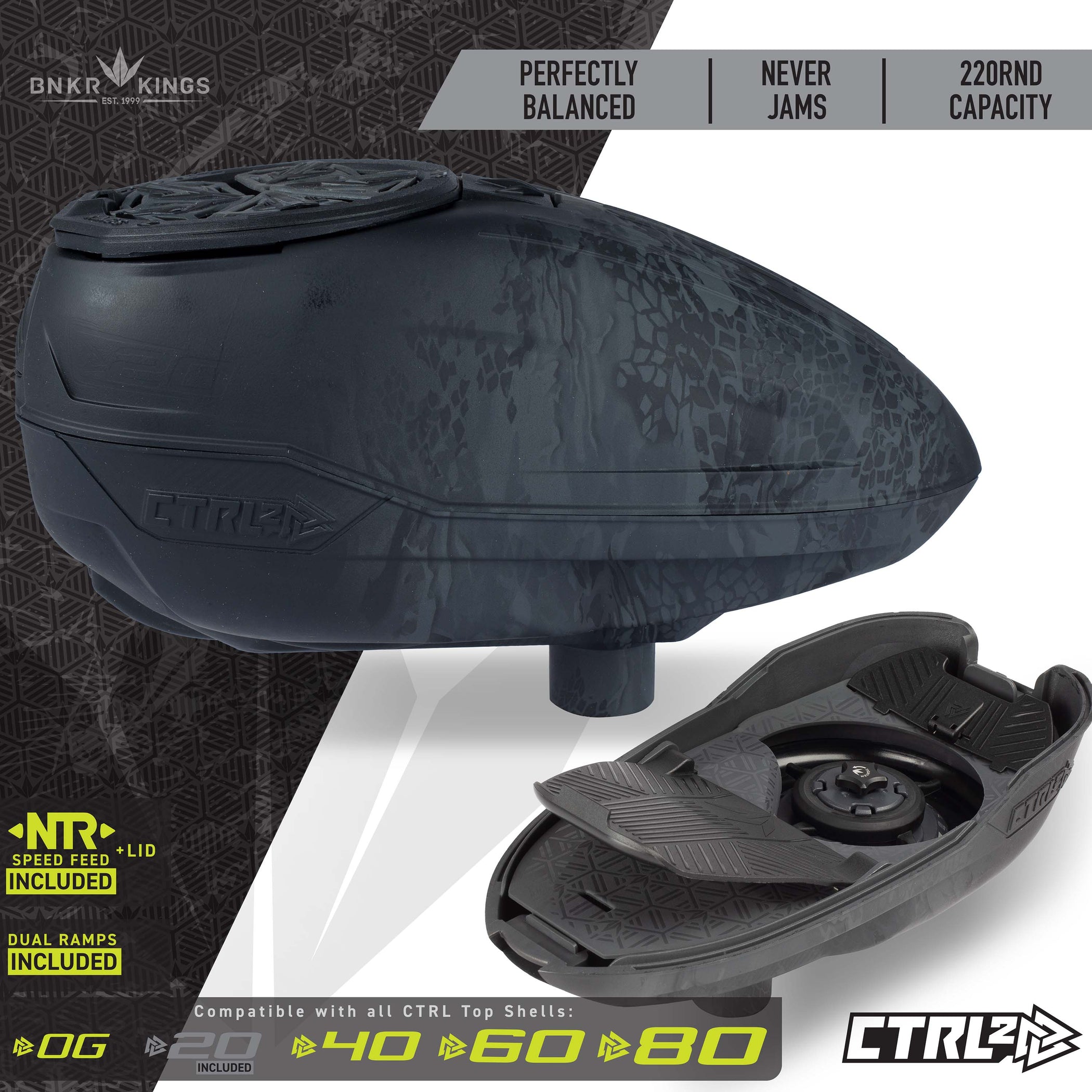BUNKERKINGS CTRL 2 LOADER - BLACK HIGHLANDER — Pro Edge Paintball