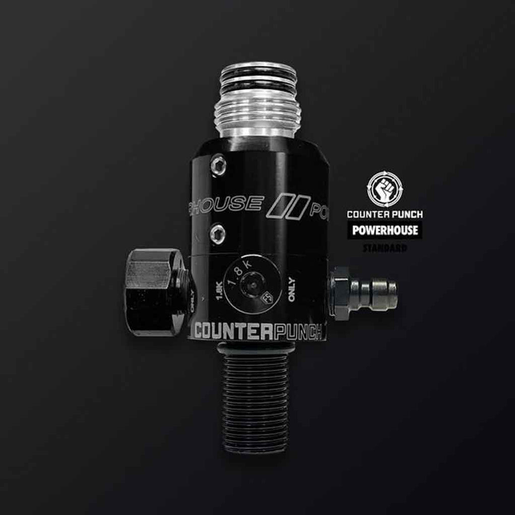 Powerhouse CounterPunch Regulator - Black Polished — Pro Edge Paintball