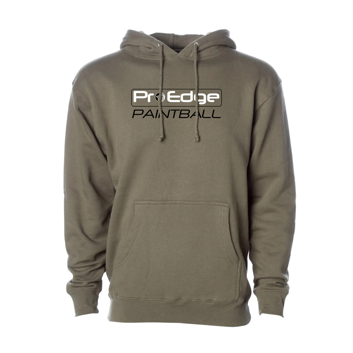 Pro Edge Logo // Hoodie Olive Black — Pro Edge Paintball