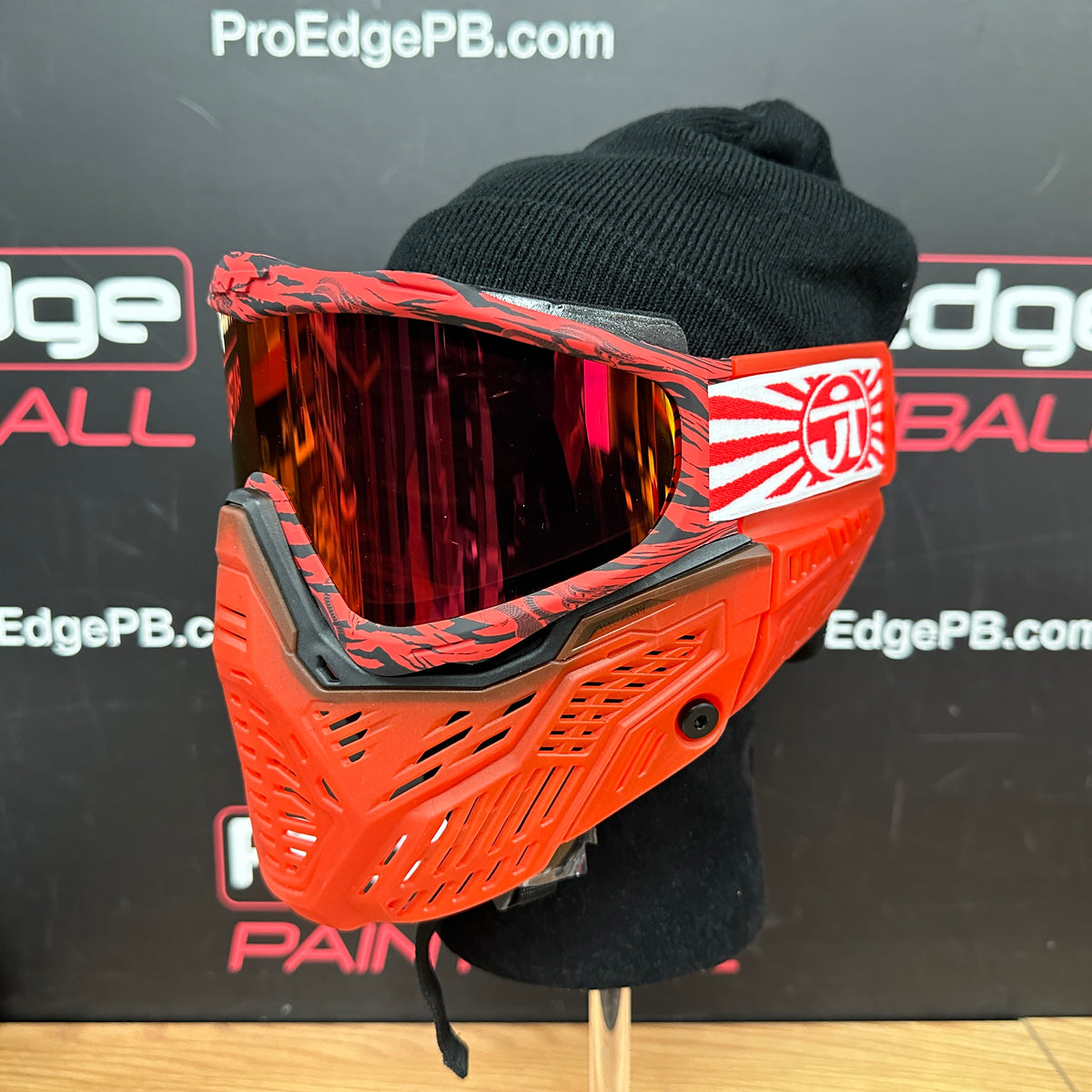 HK Army RMX Paintball Mask Red Ghost W/ Sandana Snakestripe Red — Pro ...