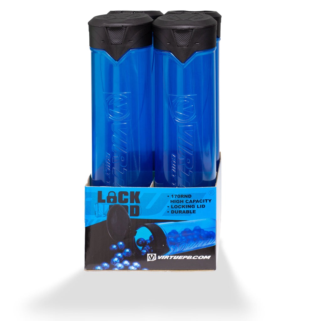 Virtue PF "Press Flick" Paintball Pod - 165 Round - Blue - 4 Pack — Pro ...