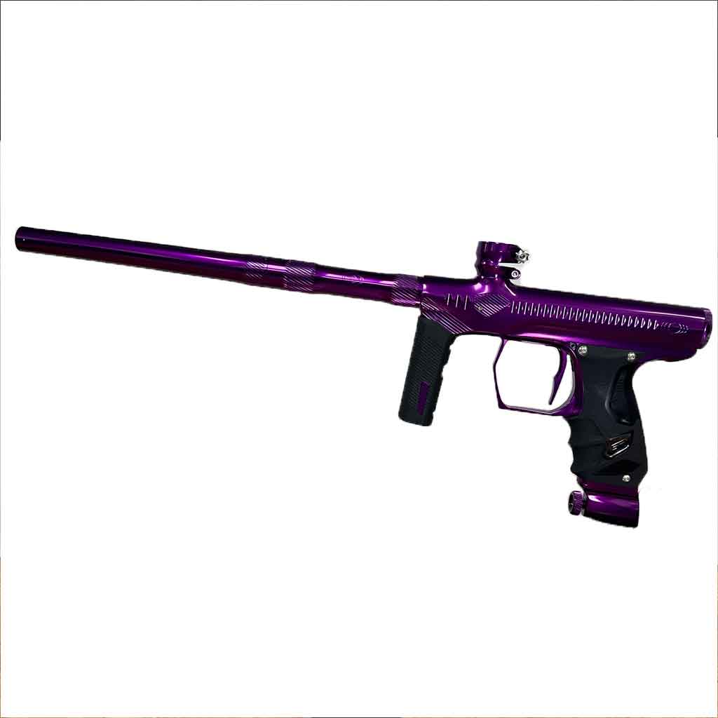 SP Method Shocker ERA Paintball Gun - Polished Purple — Pro Edge Paintball