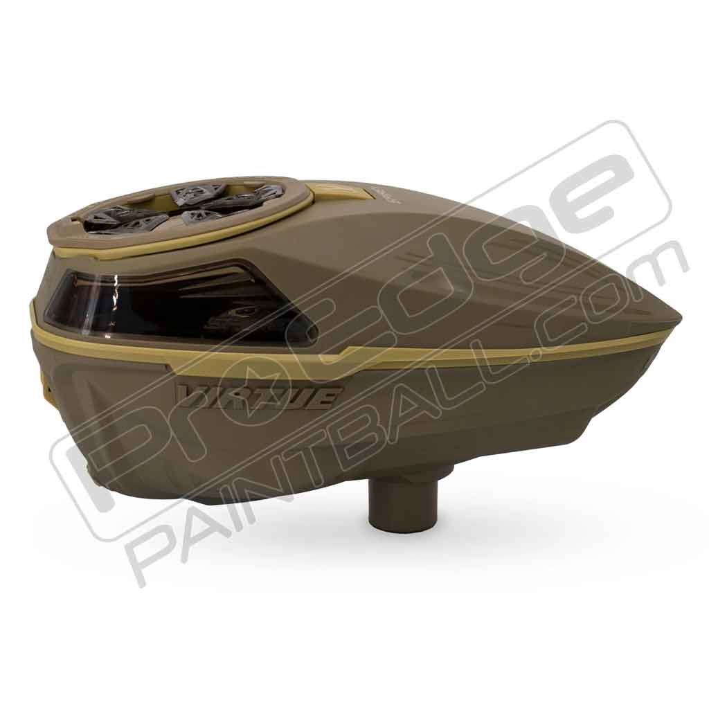 Virtue Spire V Paintball Hopper - Desert FDE — Pro Edge Paintball
