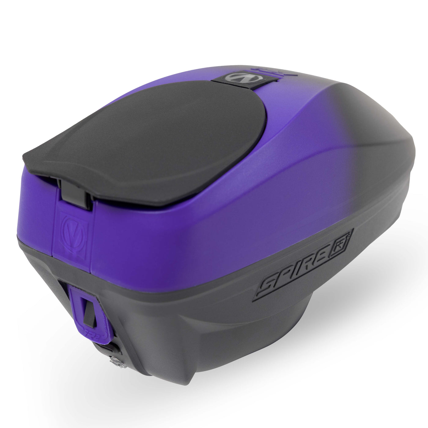 Virtue Spire IR2 Paintball Hopper - Purple Black Fade — Pro Edge Paintball