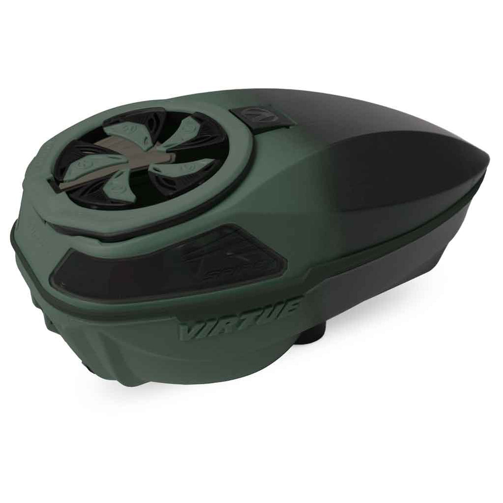 Virtue Spire V Paintball Hopper - Olive Black Fade — Pro Edge Paintball