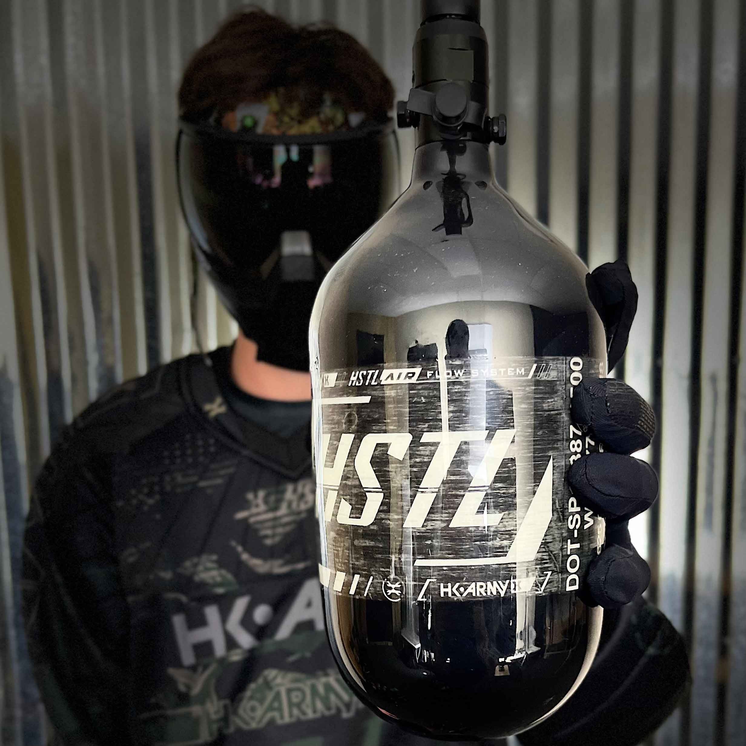 HK Army HSTL - Carbon Fiber Tank - Standard Reg - 68CI / 4500PSI - Bla ...