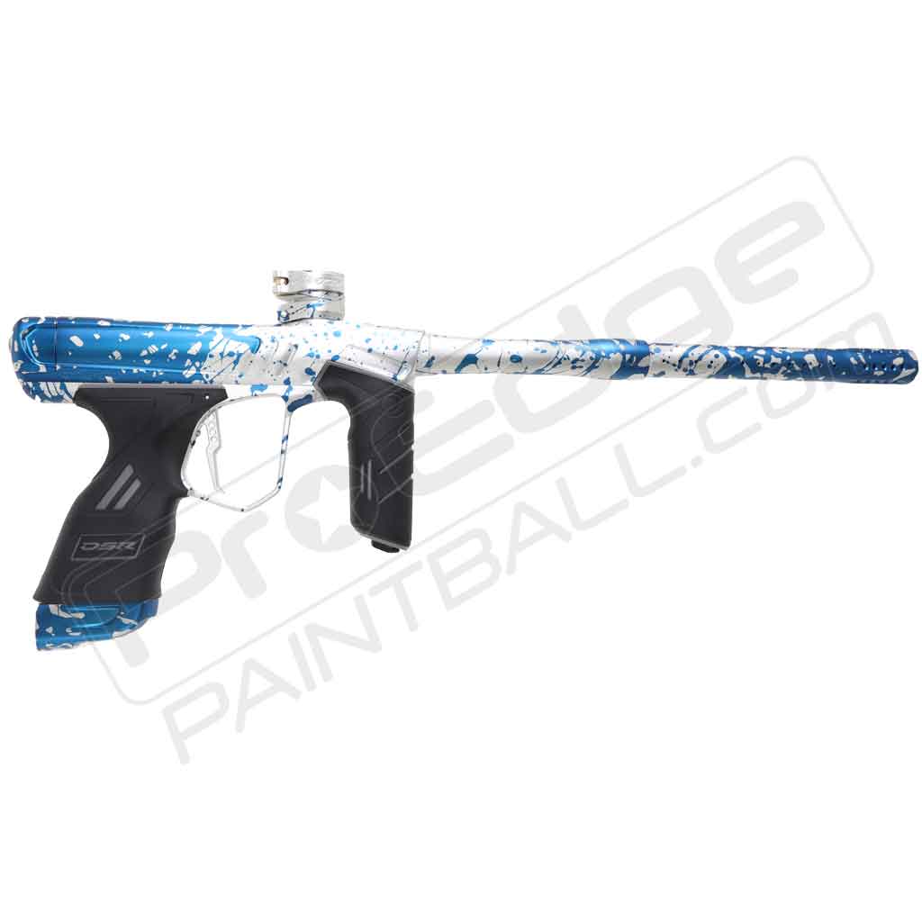 Dye DSR+ Dust Silver W/ Blue Splash — Pro Edge Paintball