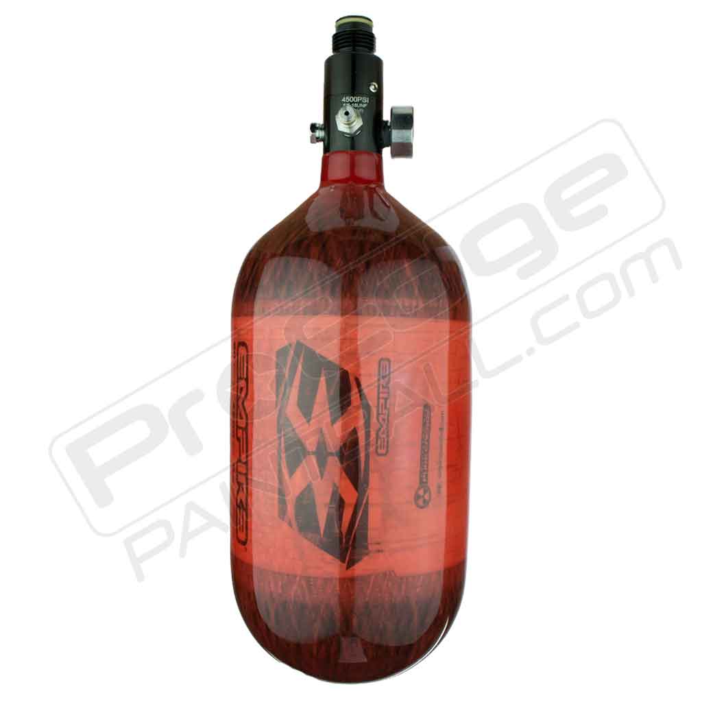 EMPIRE MEGA LITE 80 ci 4500 psi COMPRESSED AIR PAINTBALL TANK - RED ...