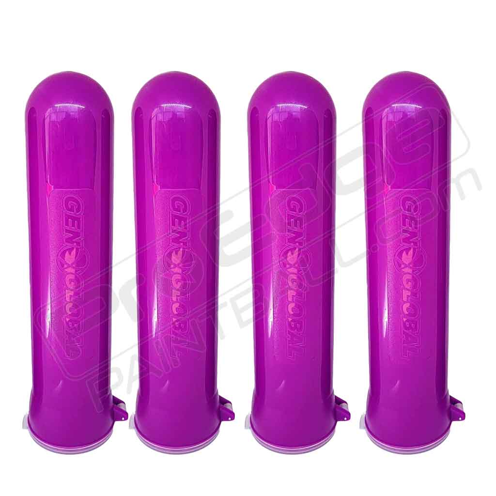 GenX Paintball Pods 140 Rd - Purple 4 Pack — Pro Edge Paintball