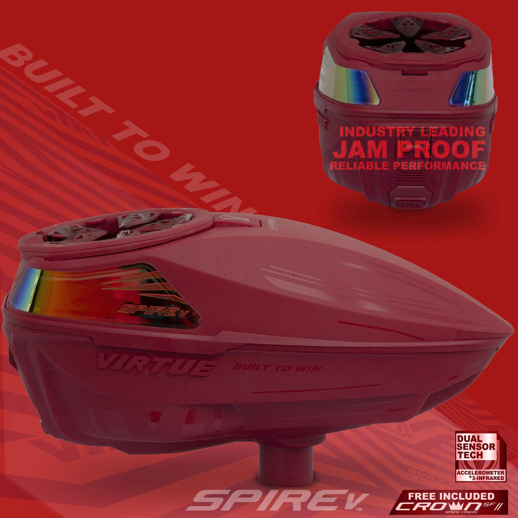 Virtue Spire V Paintball Hopper — Pro Edge Paintball