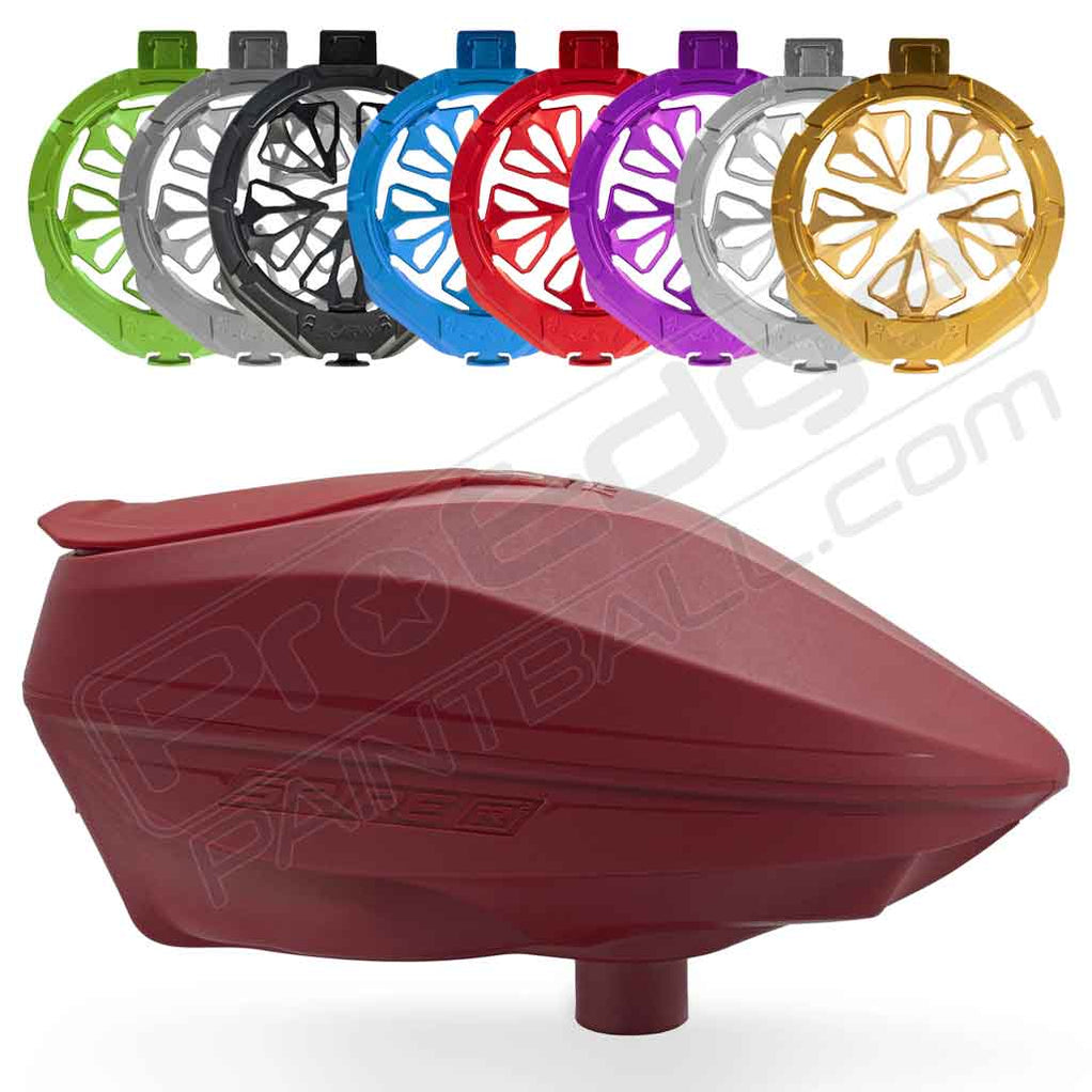 Virtue Spire IR2 Paintball Hopper - Red — Pro Edge Paintball