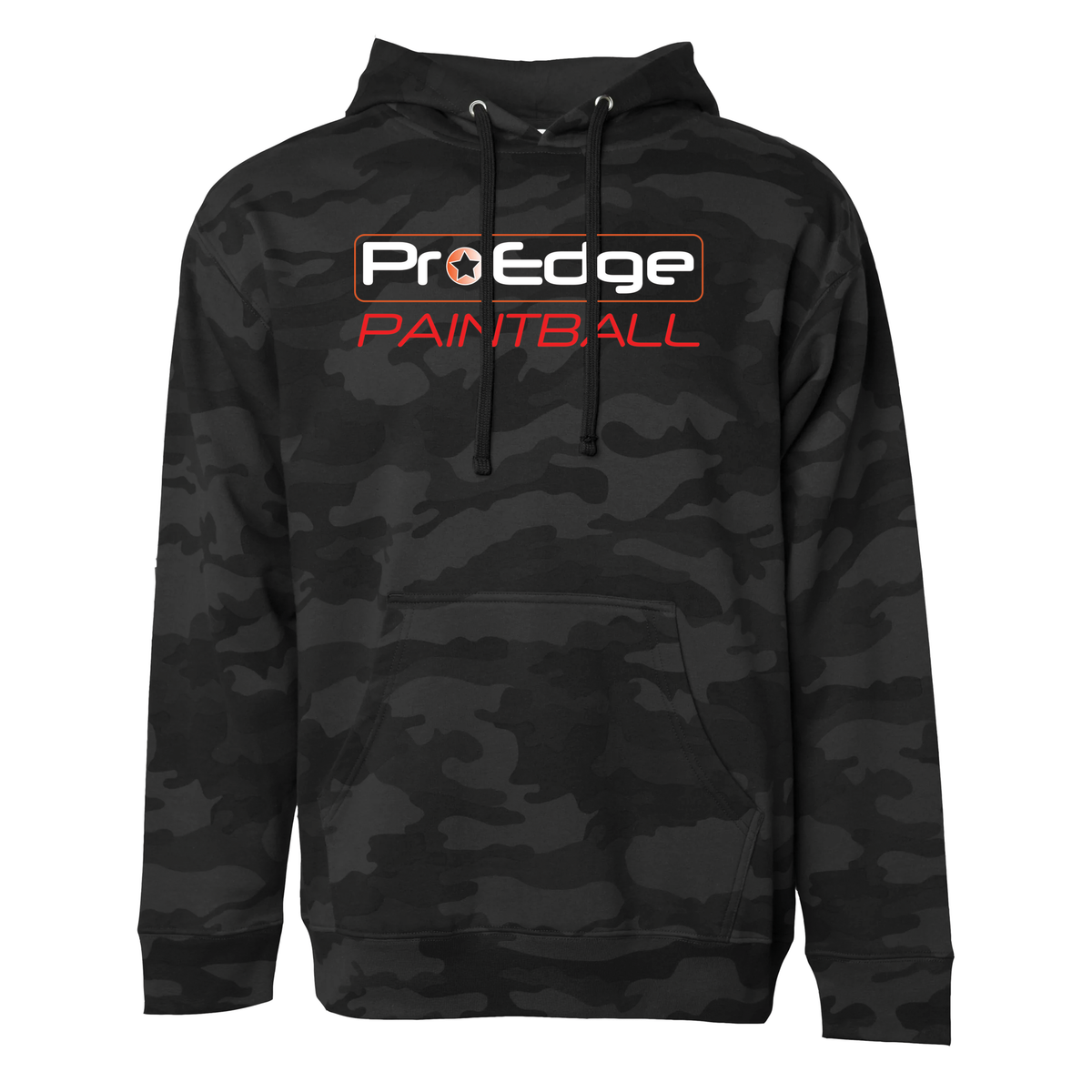 Pro Edge Logo // Hoodie Black Camo — Pro Edge Paintball