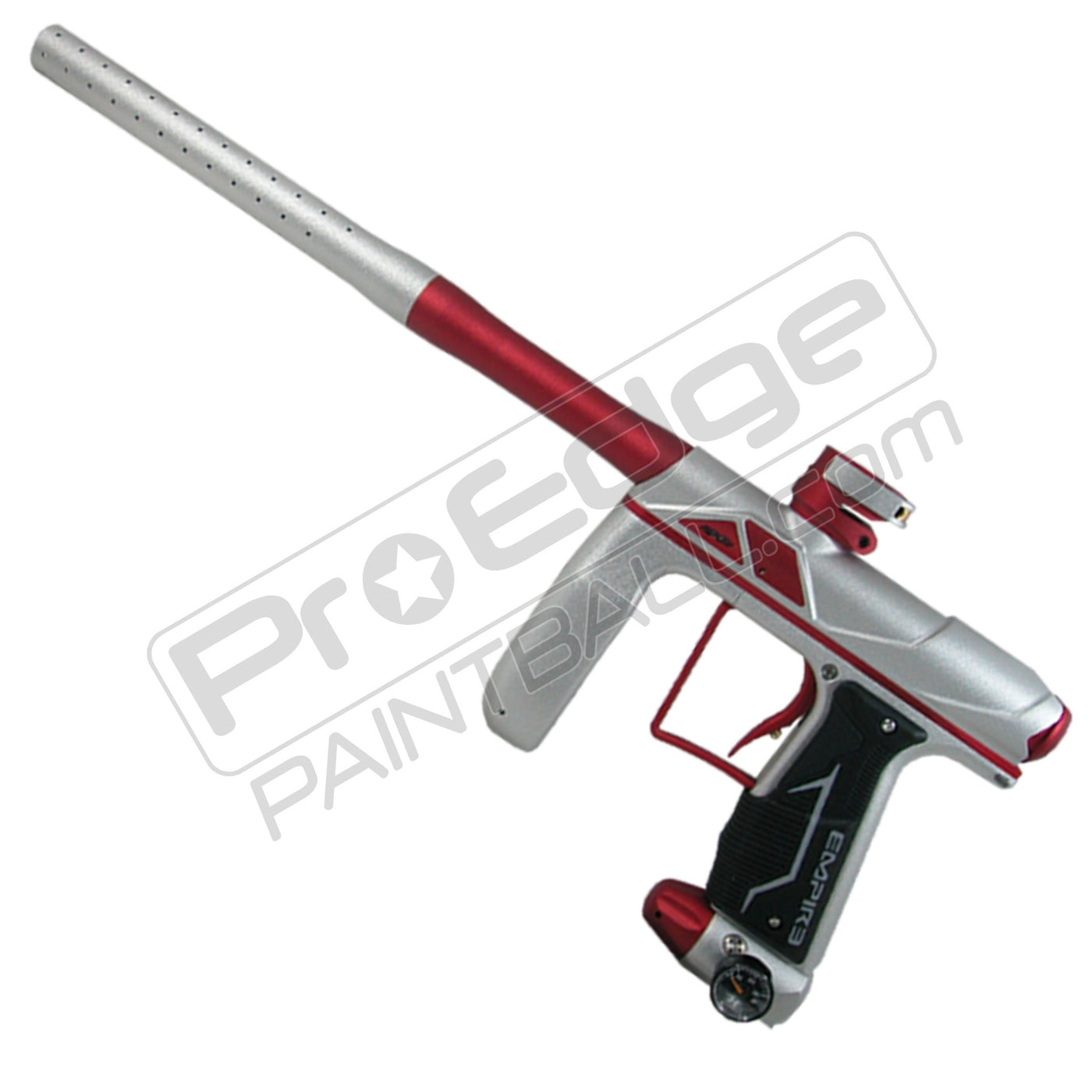EMPIRE AXE PRO PAINTBALL GUN - SILVER - RED — Pro Edge Paintball